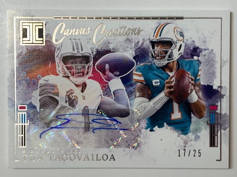 2025 Panini Impeccable Canvas Creations Signatures /25 (NFL) Checklist ...